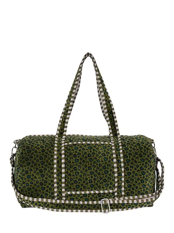 CYC Velvet Leopard Weekender Bag - Grey