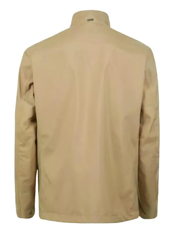 Herno High-neck Pocket-detail Jacket - Neutrals