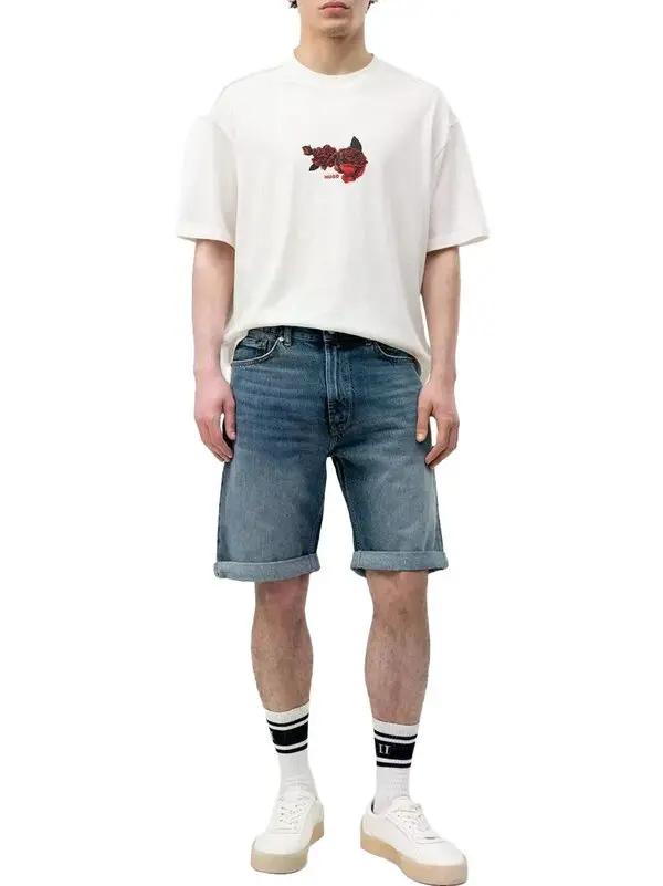 Hugo Graphic-print T-shirt - Neutrals