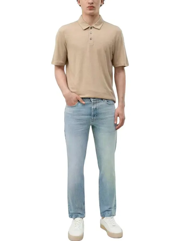Hugo Logo-patch Polo Shirt - Neutrals