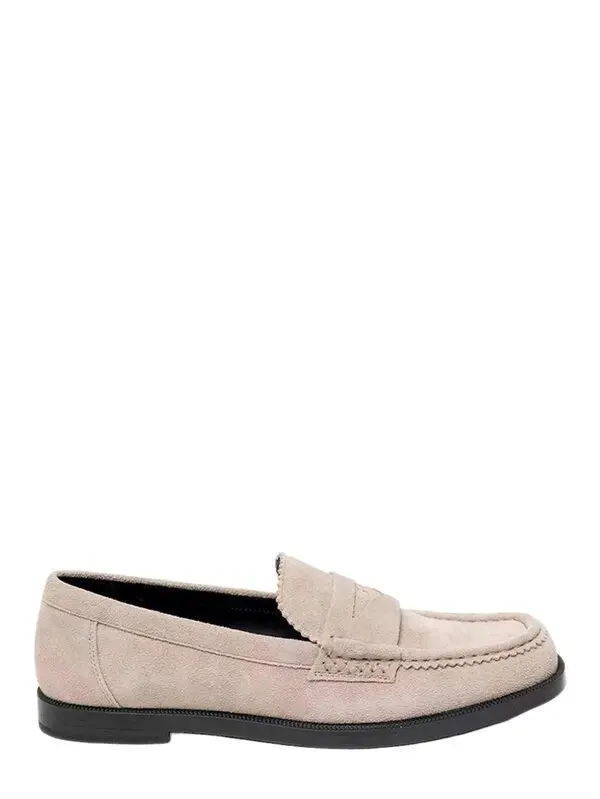 Hugo Suede Slip-on Loafers - Neutrals