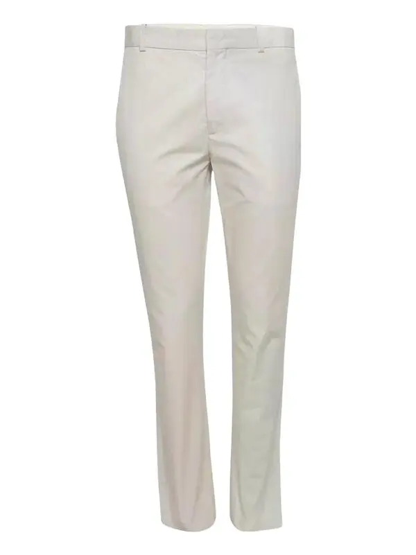 Sandro Gabardine Straight Cut Trousers - Neutrals