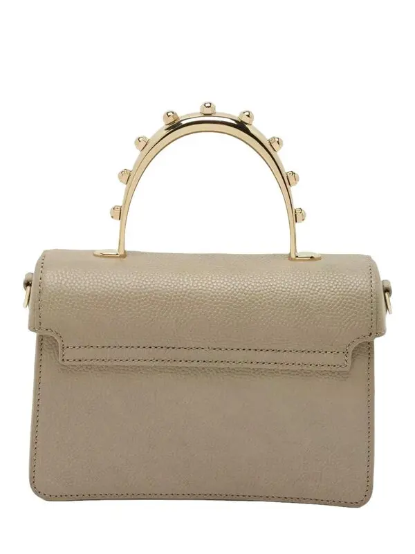 AIGNER Small Genoveva Leather Tote Bag - Neutrals
