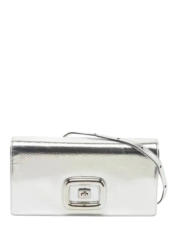 ROGER VIVIER Viv Choc Shoulder Bag - Silver