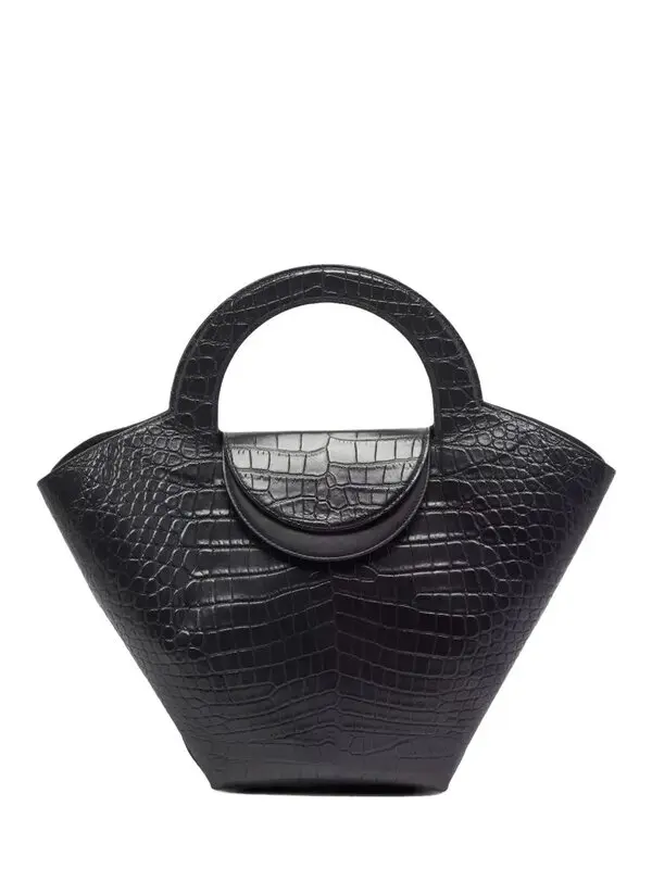 Bottega Veneta Crocodile-embossed Tote Bag - Black