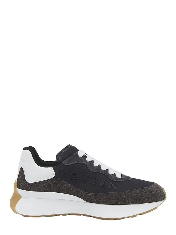 Alexander McQueen Leather & Suede Sneakers - Laquered Brown