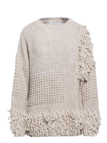 CARACTÈRE Multicolor Knit Sweater With Fringe Detailing - Light Grey