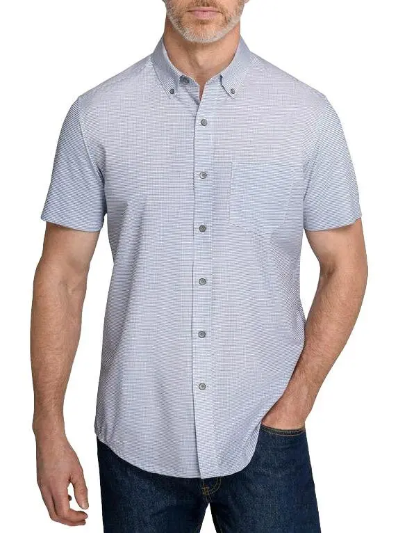 W.R.K Square Reworked Short Sleeve Button-down Shirt - Grey