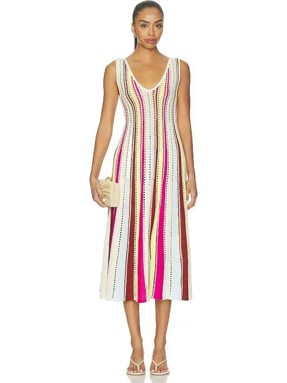 Solid & Striped The Velmira Dress - Pink