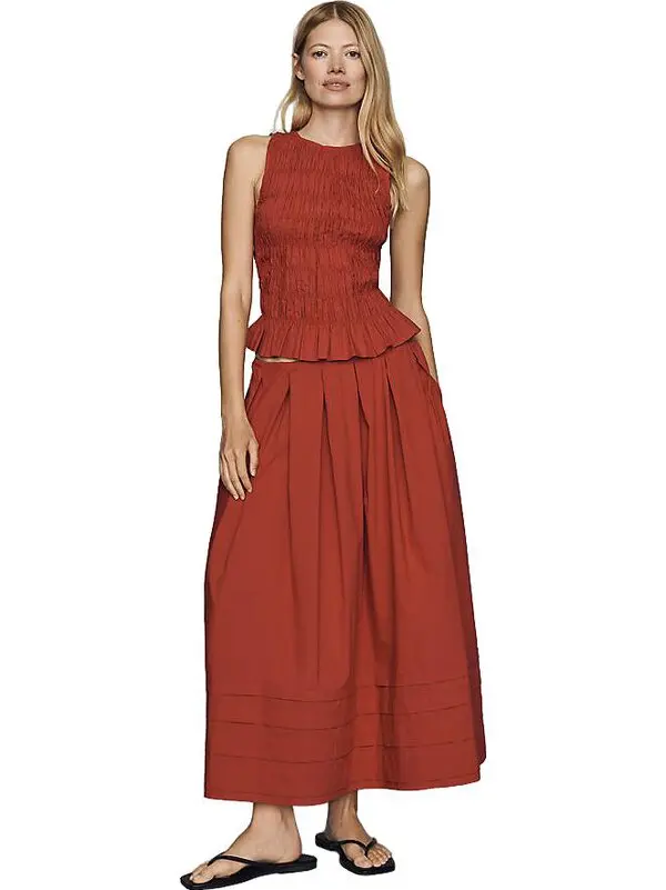 Faithfull The Brand Cales Maxi Skirt - Chilli