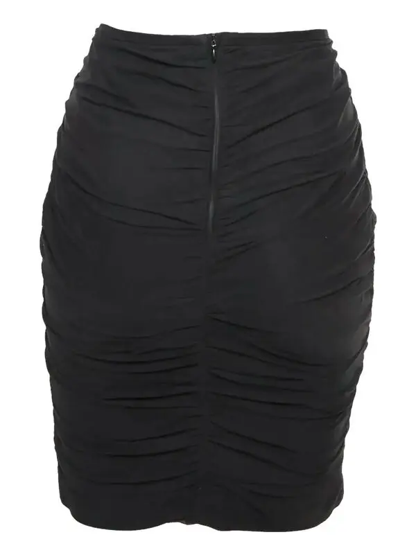 ARMANI Ruched Mini Skirt - Black