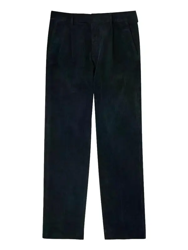 Nn07 Bill Pleated Corduroy Trousers - Blue