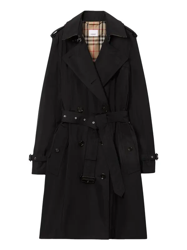 Burberry Lightweight Kensington Trench Coat - Black