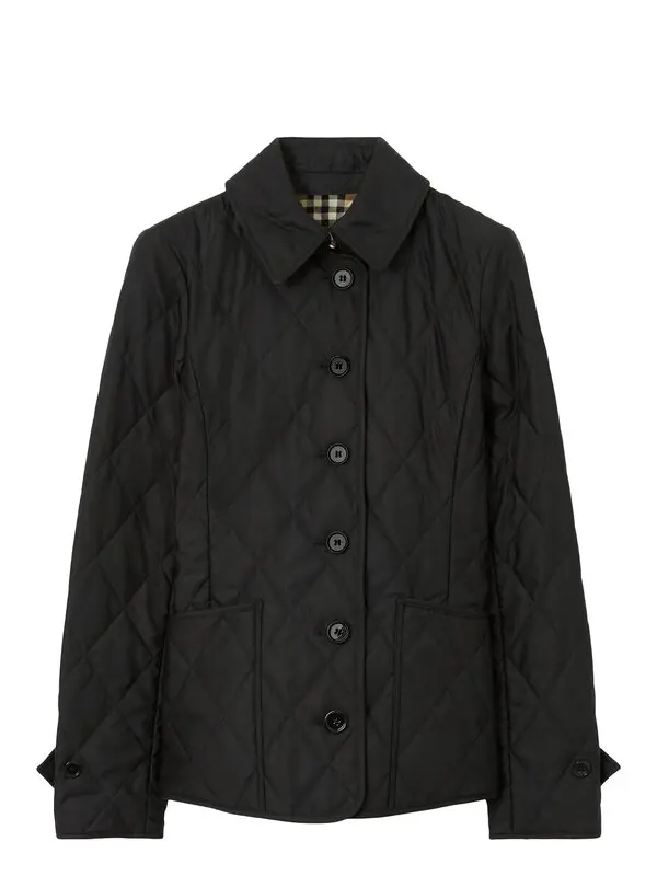 Burberry Quilted Jacket With Thermoregulation - Black