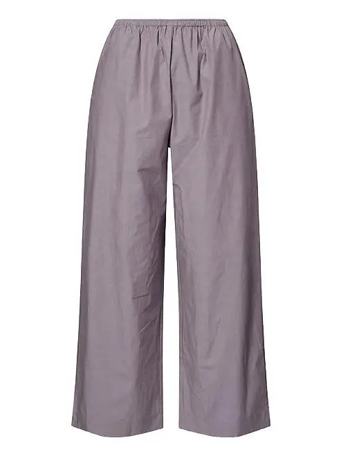 DEIJI STUDIOS Ease Straight-leg Cotton Trousers - Currant