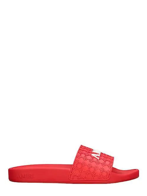 Amiri Ma Quad Rubber Sliders - Red