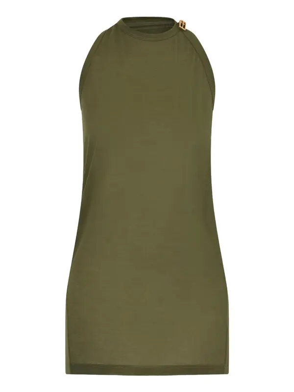 Balenciaga Halterneck Top - Green