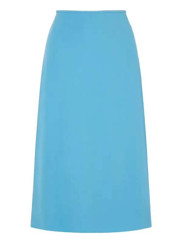 JIL SANDER Envers Satin Skirt - Blue