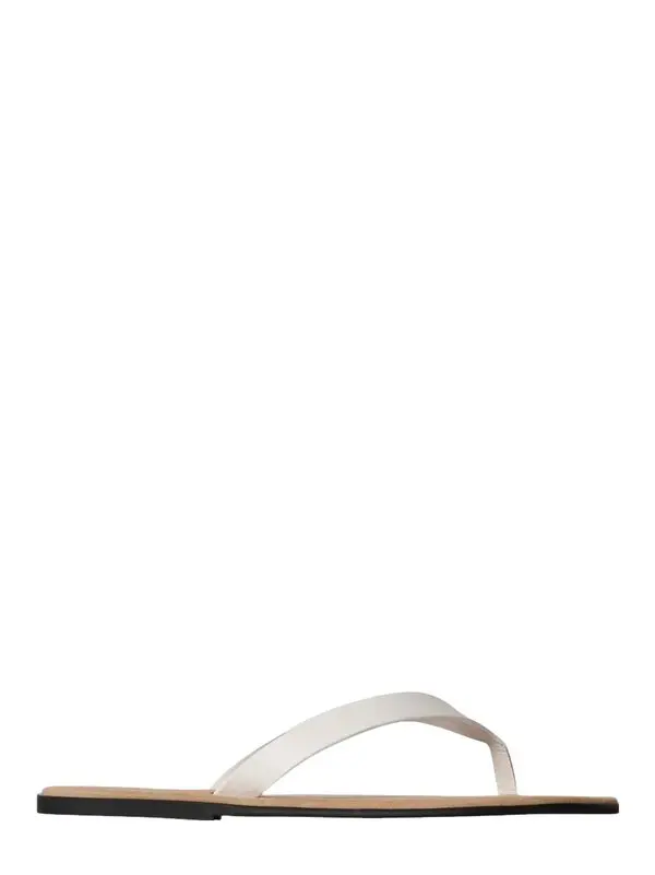 THE ROW Beach Flip Flops - Optical White