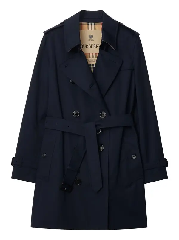 Burberry Kensington Heritage Trench Coat - Navy