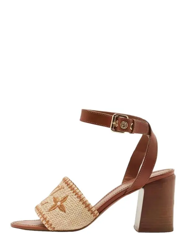 LOUIS VUITTON Siena Ankle Strap Sandals - Brown