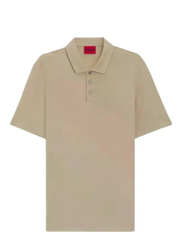 Hugo Logo-patch Polo Shirt - Neutrals