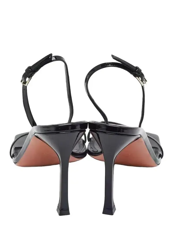 Amina Muaddi Maya Ankle Strap Sandals - Black