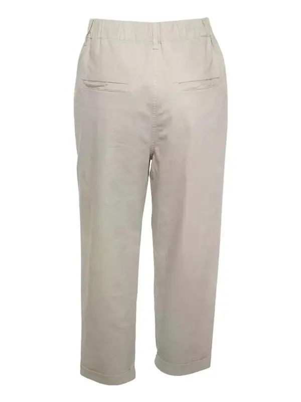 Brunello Cucinelli Cropped Pleated Trousers - Neutrals