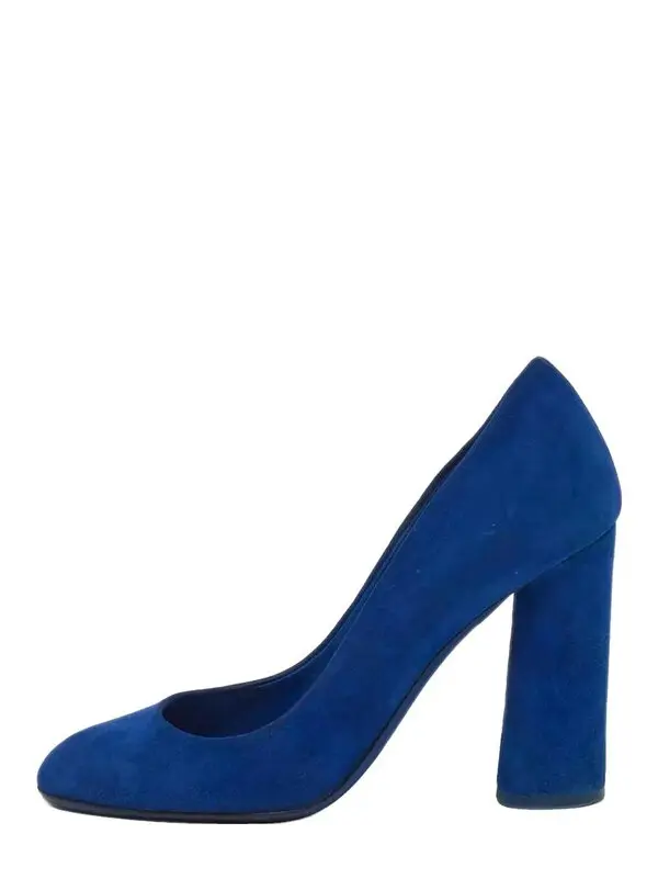 Dior Suede Block-heel Pumps - Blue