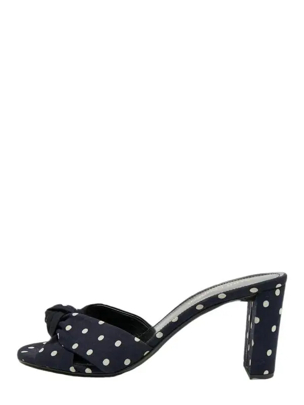 Saint Laurent Bianca Heeled Sandals - Blue