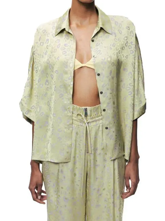 NOCTURNE Animal Print Button-up Shirt - Multi-colored