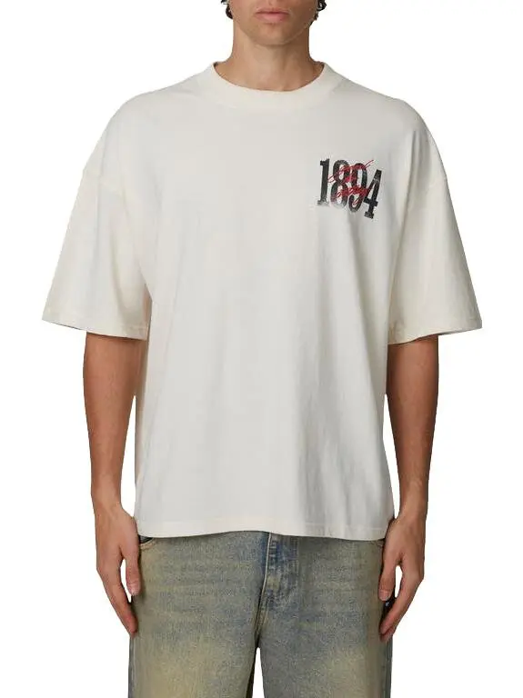 GOOD FOR NOTHING Boxy-fit Soaring T-shirt - Beige