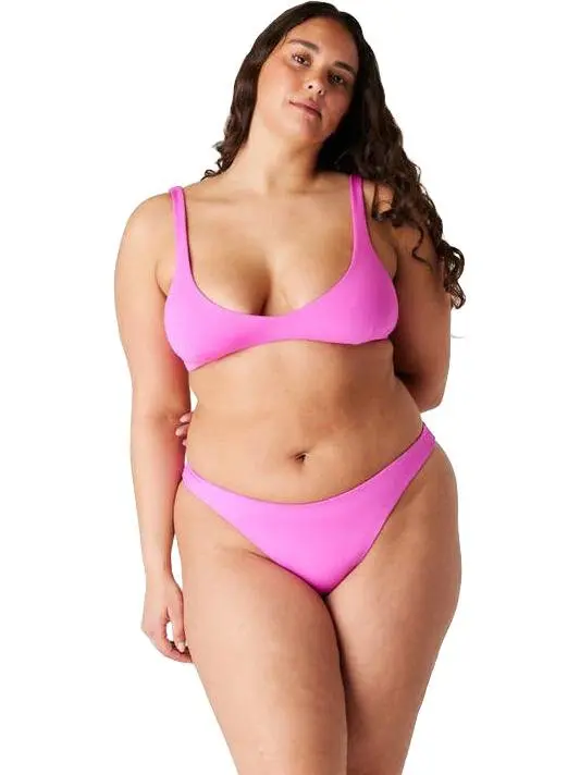 LONDRE BODYWEAR The Plunge Scoop Top By - Fuchsia