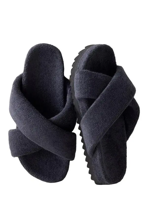 HAVEN WELL WITHIN Criss-cross Terry Slippers - Nightfall