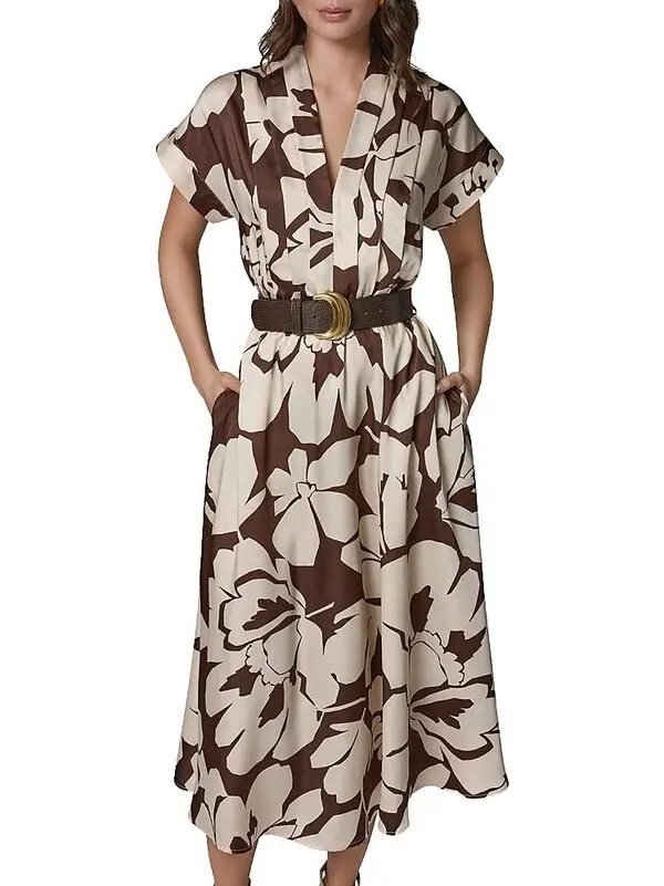 Donna Karan New York Belted Midi Dress - Canyon