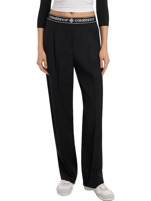 Casablanca Tailored Wool Trousers - Black