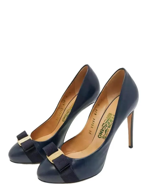 FERRAGAMO Rilly Heeled Pumps - Blue