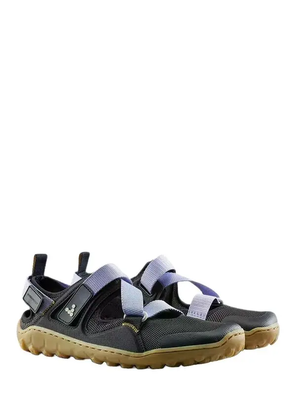 VIVOBAREFOOT Mesh Panelled Touch-strap Slip-on - Black