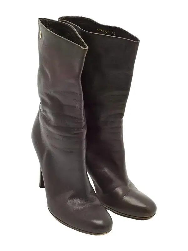 Gucci Leather Ankle Boots - Brown