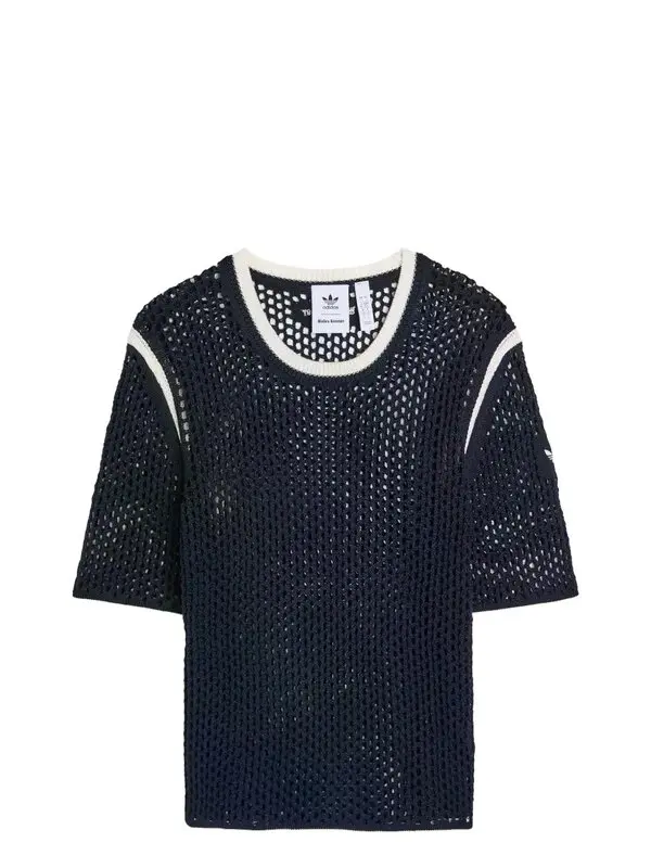Adidas Wales Bonner Open-knit T-shirt - Blue