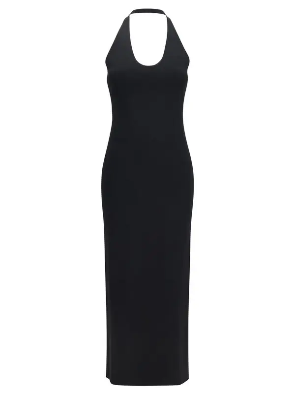 TOTEME Halter-neck Knit Dress - Black