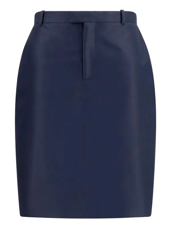 Gucci Silk Faille Skirt - Blue