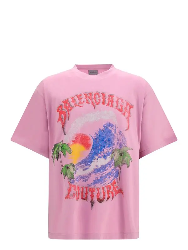 Balenciaga Vintage Surfer Oversized T-shirt - Multicolor