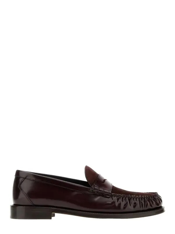 Brunello Cucinelli Soft Suede Tassel Loafers - Red