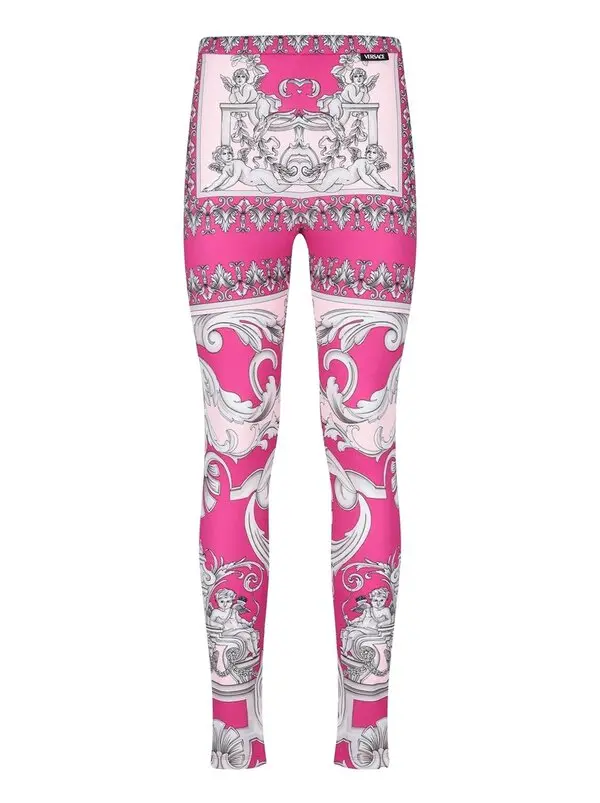 Versace Baroque Print Leggings - Multicolor