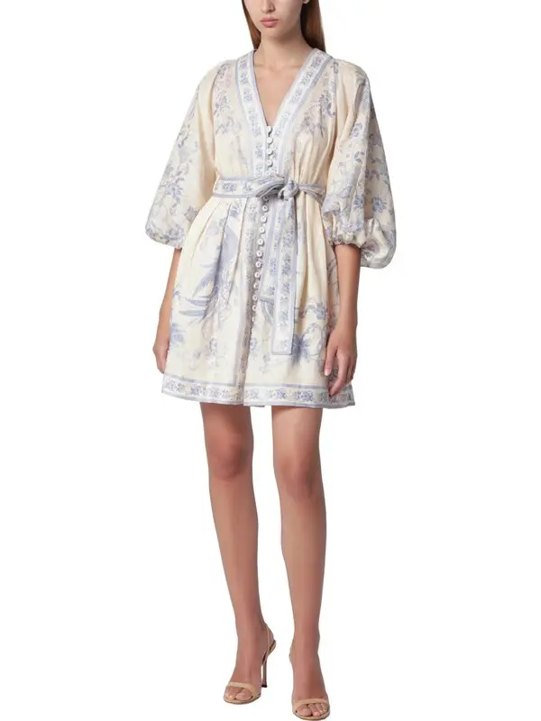 Zimmermann Indra Linen Dress - Multicolor