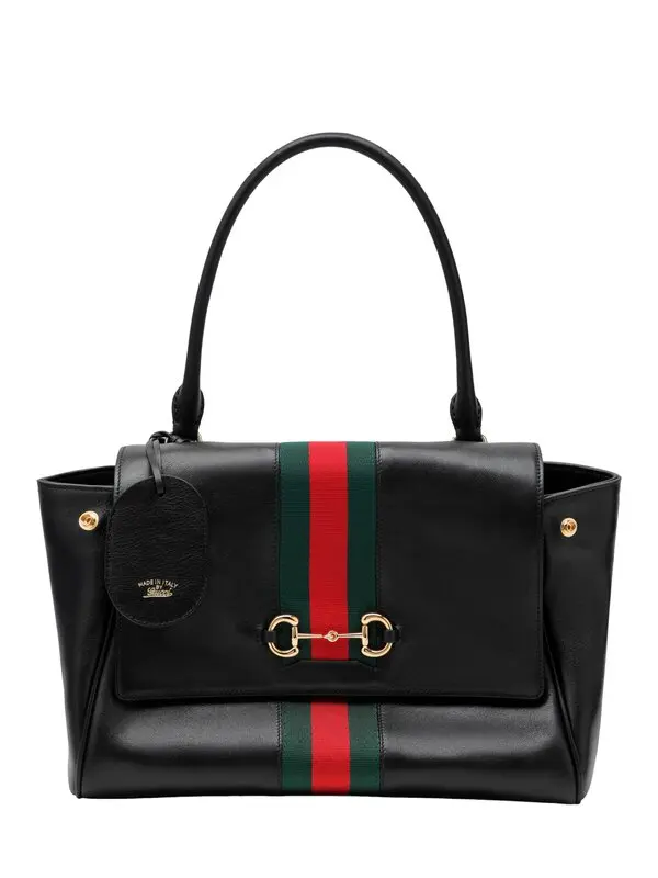Gucci Soft Leather Medium Top-handle Bag - Black