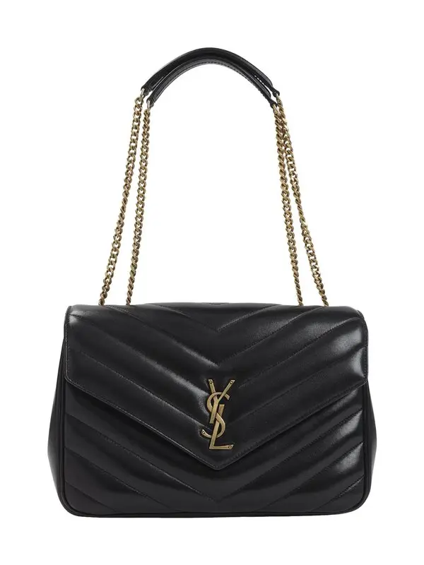 Saint Laurent Loulou L Shoulder Bag - Black