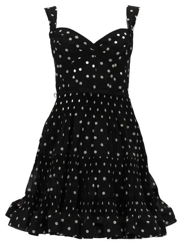 Zimmermann Polka Dot Mini Dress - Black