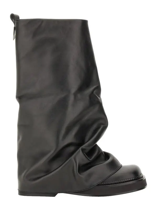Attico Robin Combat Boots - Black